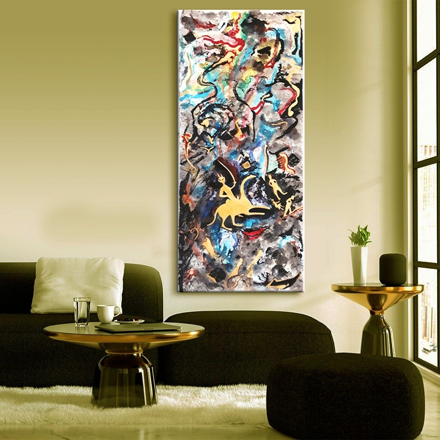 Nokta Klasik Abstact Tuval Resim Baskı | Canvas Look inside 221 0 222